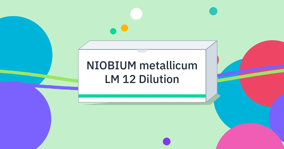 Symbolbild: Packung mit der Aufschrift NIOBIUM metallicum LM 12 Dilution (PZN 13619126) – Verfügbarkeit und Bezug in Apotheken in Frankfurt am Main