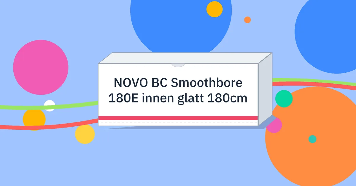 Symbolbild: Packung mit der Aufschrift NOVO BC Smoothbore 180E innen glatt 180cm (PZN 18471332) – Verfügbarkeit und Bezug in Apotheken in Frankfurt am Main