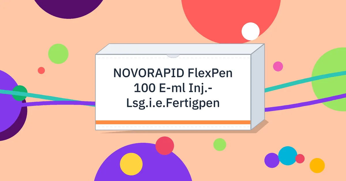 Symbolbild: Packung mit der Aufschrift NOVORAPID FlexPen 100 E-ml Inj.-Lsg.i.e.Fertigpen (PZN 01884981) – Verfügbarkeit und Bezug in Apotheken in Frankfurt am Main