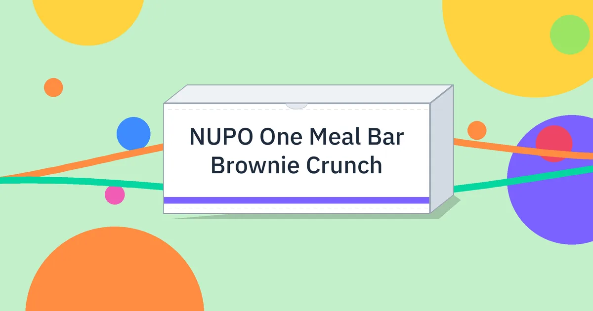 Symbolbild: Packung mit der Aufschrift NUPO One Meal Bar Brownie Crunch (PZN 20895140) – Verfügbarkeit und Bezug in Apotheken in Frankfurt am Main