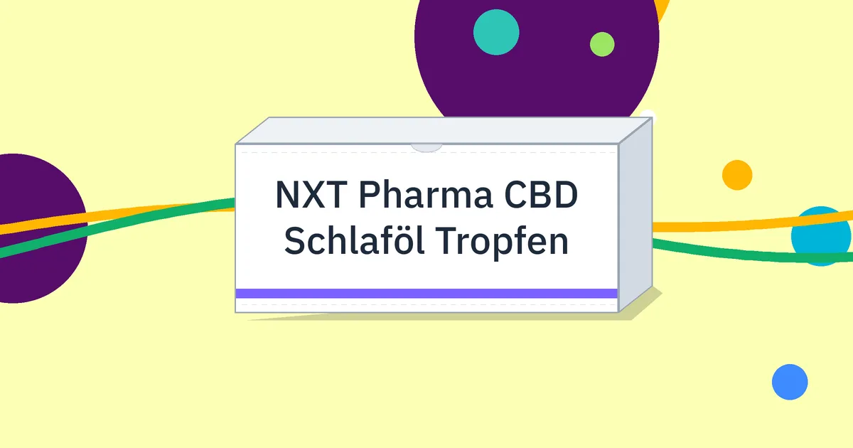 Symbolbild: Packung mit der Aufschrift NXT Pharma CBD Schlaföl Tropfen (PZN 17541177) – Verfügbarkeit und Bezug in Apotheken in Frankfurt am Main
