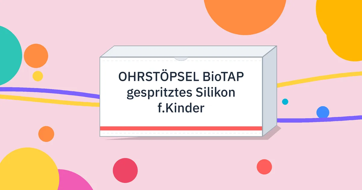 Symbolbild: Packung mit der Aufschrift OHRSTÖPSEL BioTAP gespritztes Silikon f.Kinder (PZN 10015149) – Verfügbarkeit und Bezug in Apotheken in Frankfurt am Main