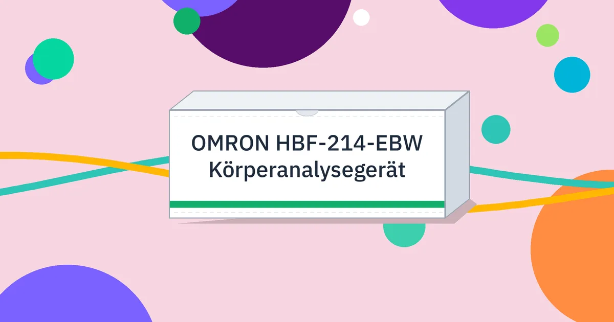 Symbolbild: Packung mit der Aufschrift OMRON HBF-214-EBW Körperanalysegerät (PZN 09534140) – Verfügbarkeit und Bezug in Apotheken in Frankfurt am Main