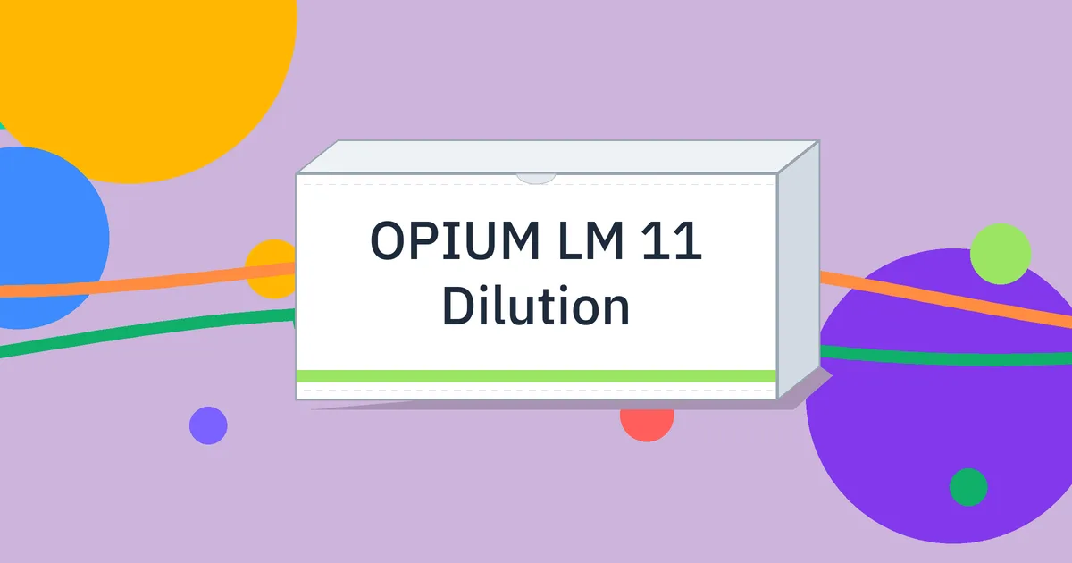 Symbolbild: Packung mit der Aufschrift OPIUM LM 11 Dilution (PZN 12972116) – Verfügbarkeit und Bezug in Apotheken in Frankfurt am Main