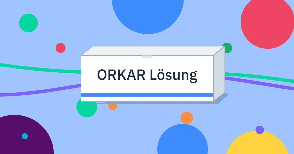 Symbolbild: Packung mit der Aufschrift ORKAR Lösung (PZN 05015041) – Verfügbarkeit und Bezug in Apotheken in Frankfurt am Main