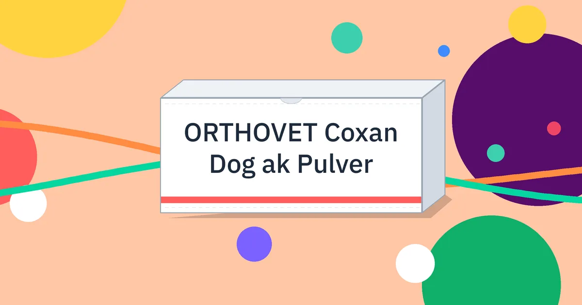 Symbolbild: Packung mit der Aufschrift ORTHOVET Coxan Dog ak Pulver (PZN 14320027) – Verfügbarkeit und Bezug in Apotheken in Frankfurt am Main