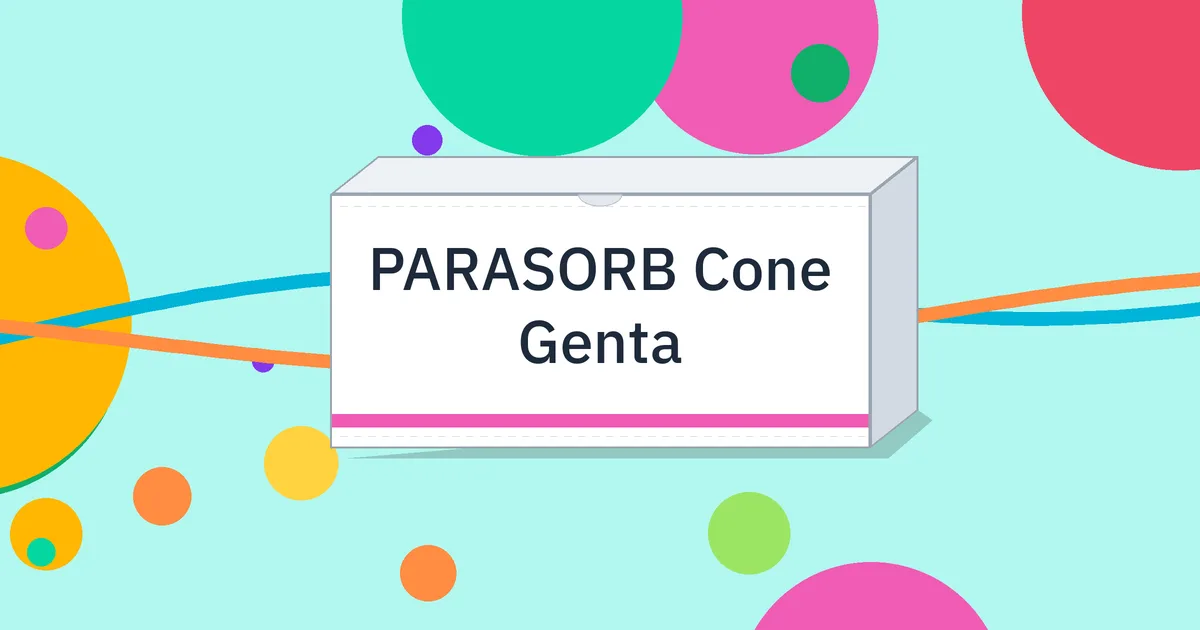 Symbolbild: Packung mit der Aufschrift PARASORB Cone Genta (PZN 07547894) – Verfügbarkeit und Bezug in Apotheken in Frankfurt am Main