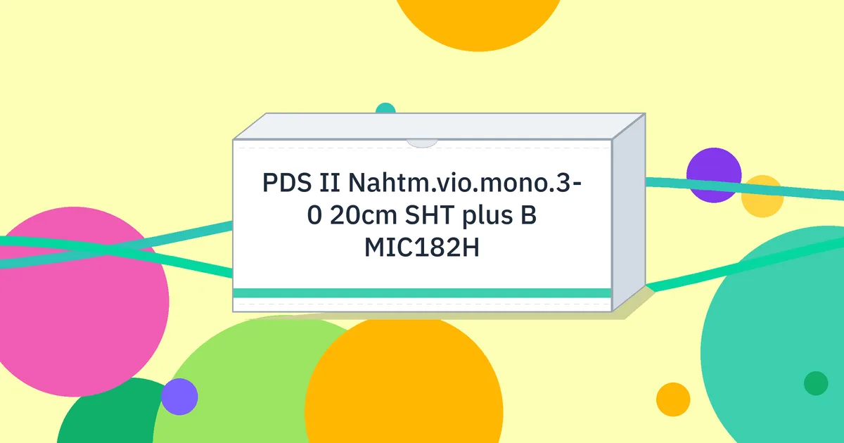 Symbolbild: Packung mit der Aufschrift PDS II Nahtm.vio.mono.3-0 20cm SHT plus B MIC182H (PZN 20896375) – Verfügbarkeit und Bezug in Apotheken in Frankfurt am Main