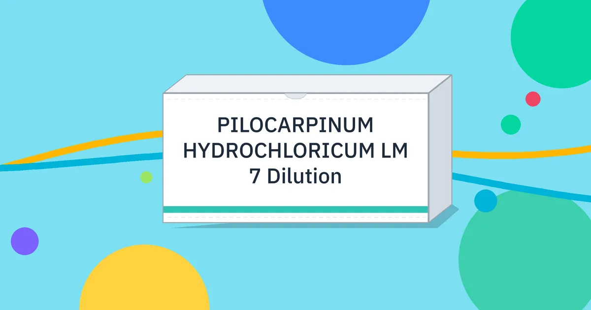 Symbolbild: Packung mit der Aufschrift PILOCARPINUM HYDROCHLORICUM LM 7 Dilution (PZN 13641999) – Verfügbarkeit und Bezug in Apotheken in Frankfurt am Main
