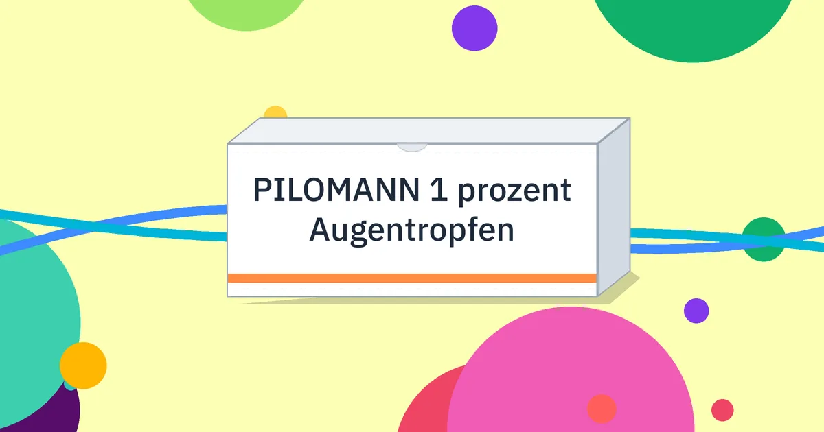 Symbolbild: Packung mit der Aufschrift PILOMANN 1 prozent Augentropfen (PZN 02014207) – Verfügbarkeit und Bezug in Apotheken in Frankfurt am Main