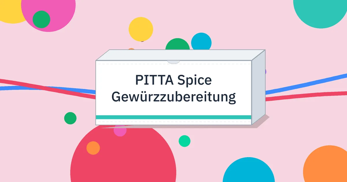 Symbolbild: Packung mit der Aufschrift PITTA Spice Gewürzzubereitung (PZN 17992129) – Verfügbarkeit und Bezug in Apotheken in Frankfurt am Main