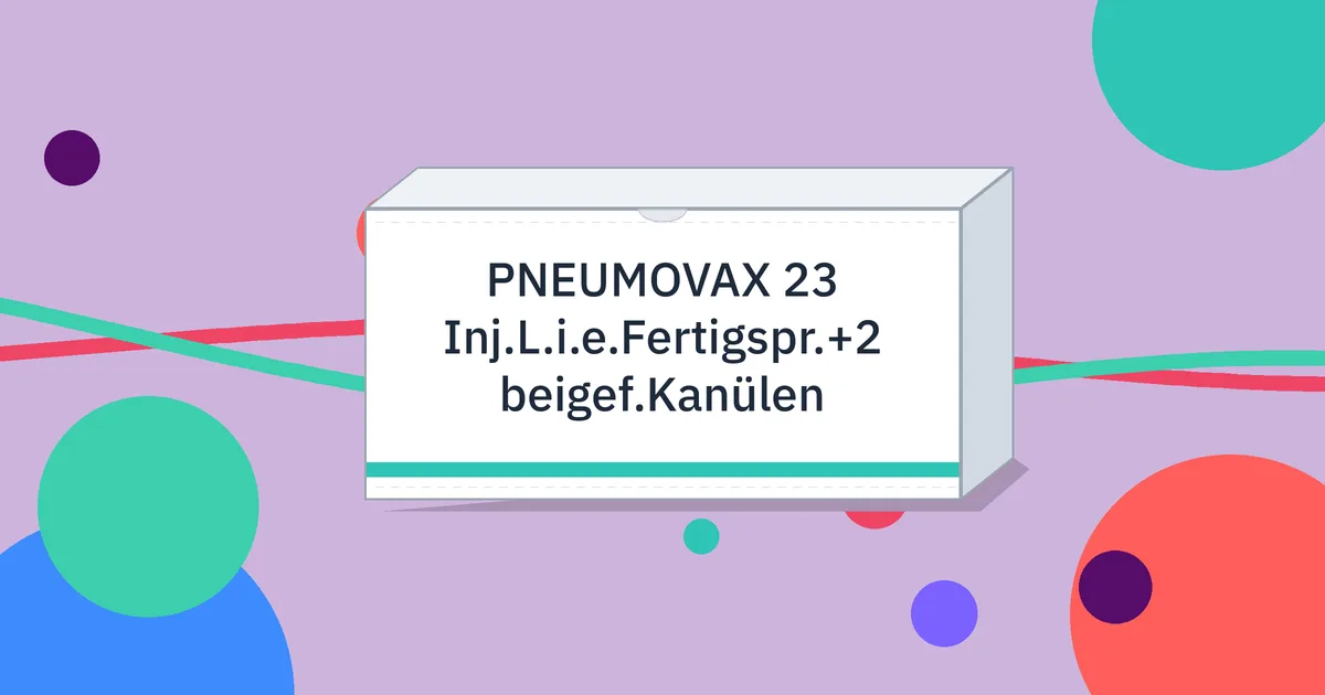 Symbolbild: Packung mit der Aufschrift PNEUMOVAX 23 Inj.L.i.e.Fertigspr.+2 beigef.Kanülen (PZN 20109087) – Verfügbarkeit und Bezug in Apotheken in Frankfurt am Main