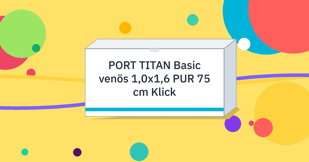 Symbolbild: Packung mit der Aufschrift PORT TITAN Basic venös 1,0x1,6 PUR 75 cm Klick (PZN 03177377) – Verfügbarkeit und Bezug in Apotheken in Frankfurt am Main