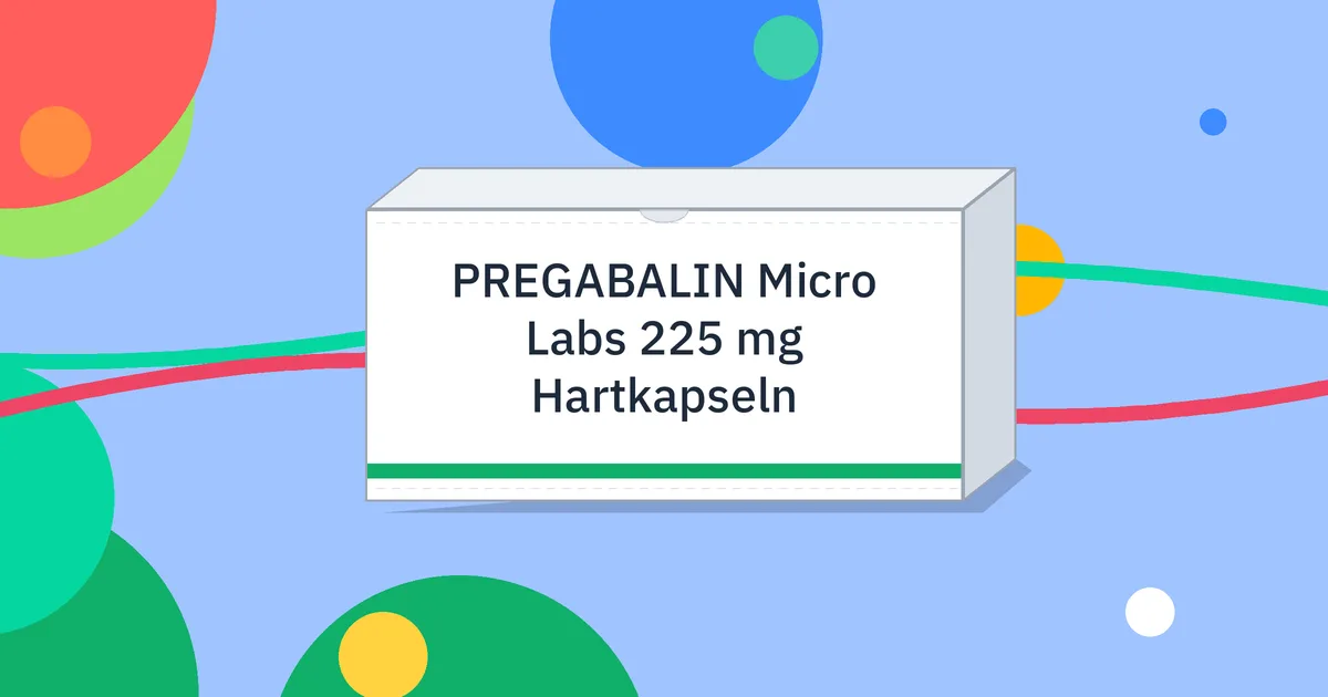 Symbolbild: Packung mit der Aufschrift PREGABALIN Micro Labs 225 mg Hartkapseln (PZN 19377635) – Verfügbarkeit und Bezug in Apotheken in Frankfurt am Main