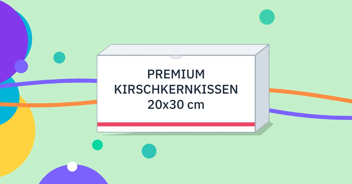 Symbolbild: Packung mit der Aufschrift PREMIUM KIRSCHKERNKISSEN 20x30 cm (PZN 19145468) – Verfügbarkeit und Bezug in Apotheken in Frankfurt am Main