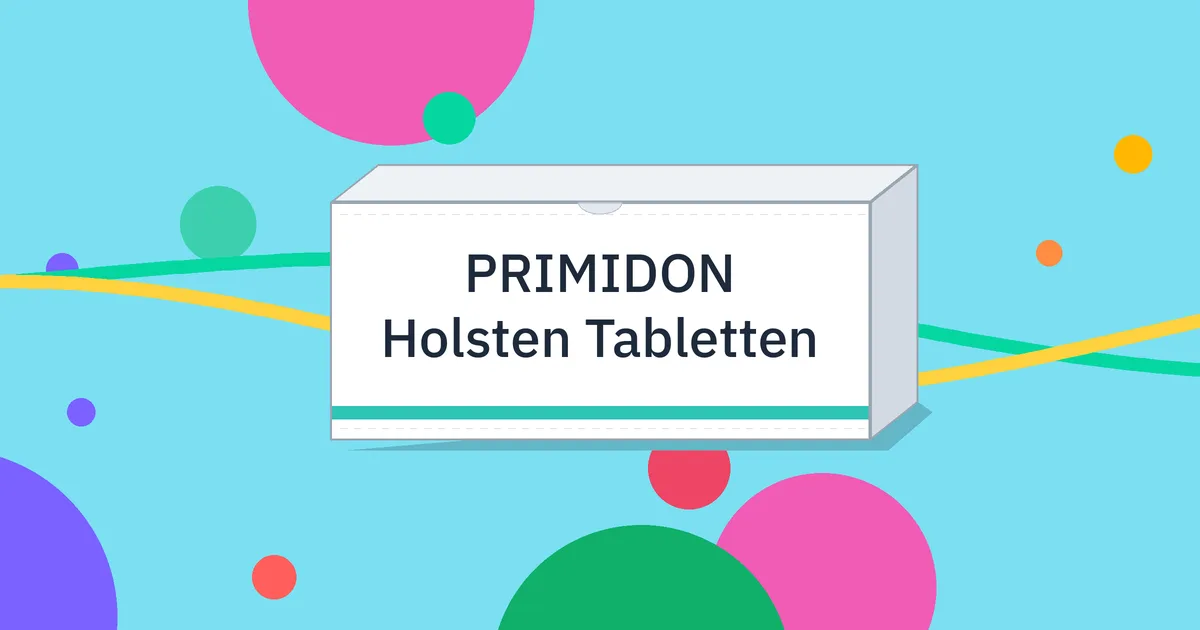 Symbolbild: Packung mit der Aufschrift PRIMIDON Holsten Tabletten (PZN 00659213) – Verfügbarkeit und Bezug in Apotheken in Frankfurt am Main
