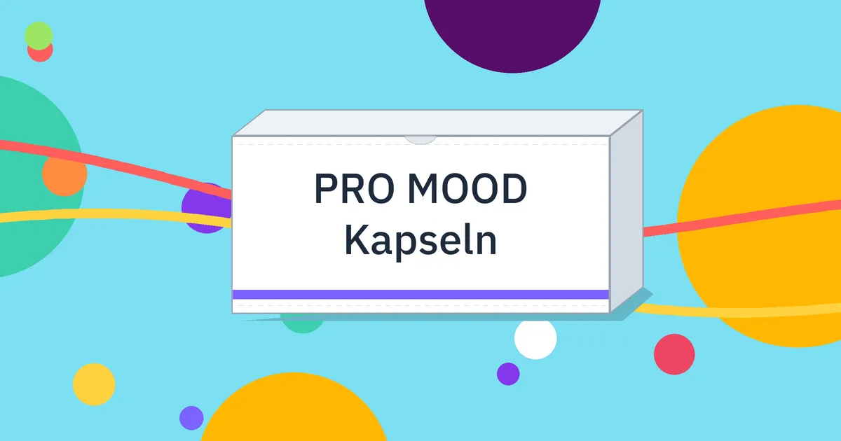 Symbolbild: Packung mit der Aufschrift PRO MOOD Kapseln (PZN 17421852) – Verfügbarkeit und Bezug in Apotheken in Frankfurt am Main