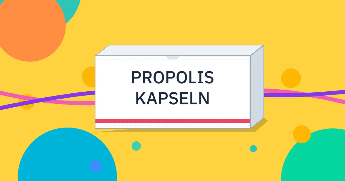 Symbolbild: Packung mit der Aufschrift PROPOLIS KAPSELN (PZN 00004831) – Verfügbarkeit und Bezug in Apotheken in Frankfurt am Main