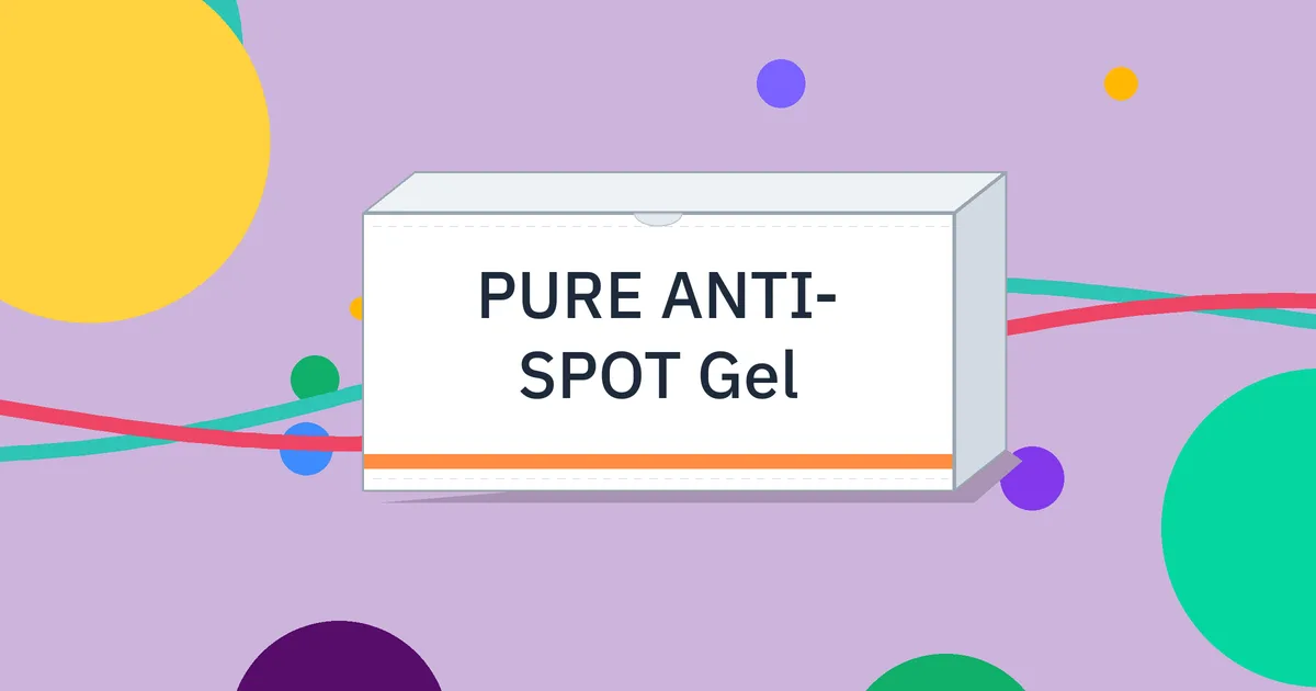 Symbolbild: Packung mit der Aufschrift PURE ANTI-SPOT Gel (PZN 14333432) – Verfügbarkeit und Bezug in Apotheken in Frankfurt am Main