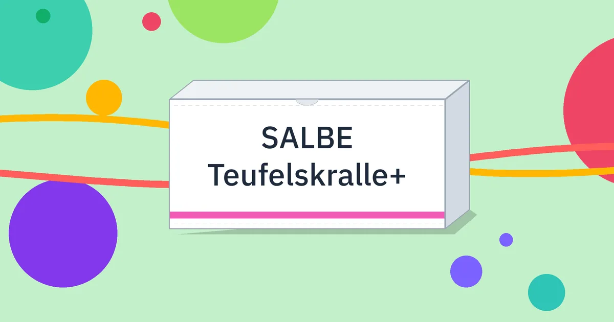 Symbolbild: Packung mit der Aufschrift SALBE Teufelskralle+ (PZN 17429463) – Verfügbarkeit und Bezug in Apotheken in Frankfurt am Main