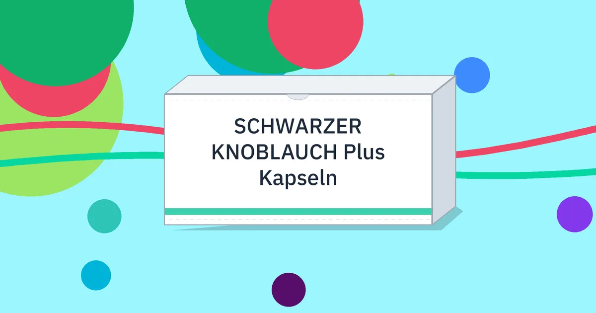 Symbolbild: Packung mit der Aufschrift SCHWARZER KNOBLAUCH Plus Kapseln (PZN 20386036) – Verfügbarkeit und Bezug in Apotheken in Frankfurt am Main