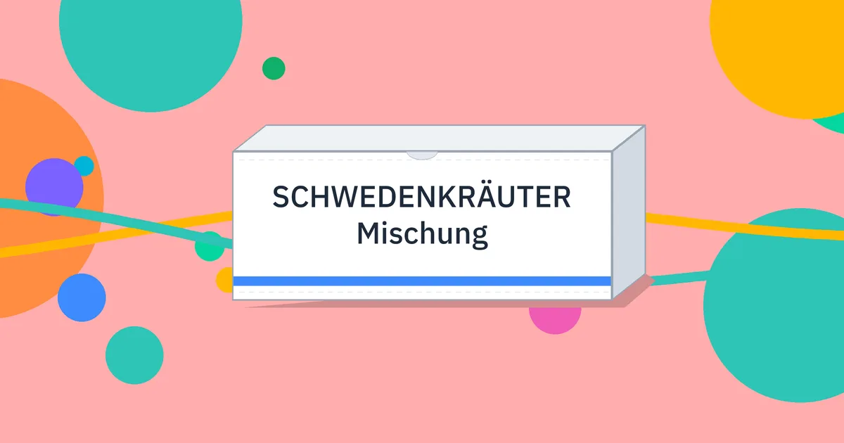 Symbolbild: Packung mit der Aufschrift SCHWEDENKRÄUTER Mischung (PZN 05544093) – Verfügbarkeit und Bezug in Apotheken in Frankfurt am Main