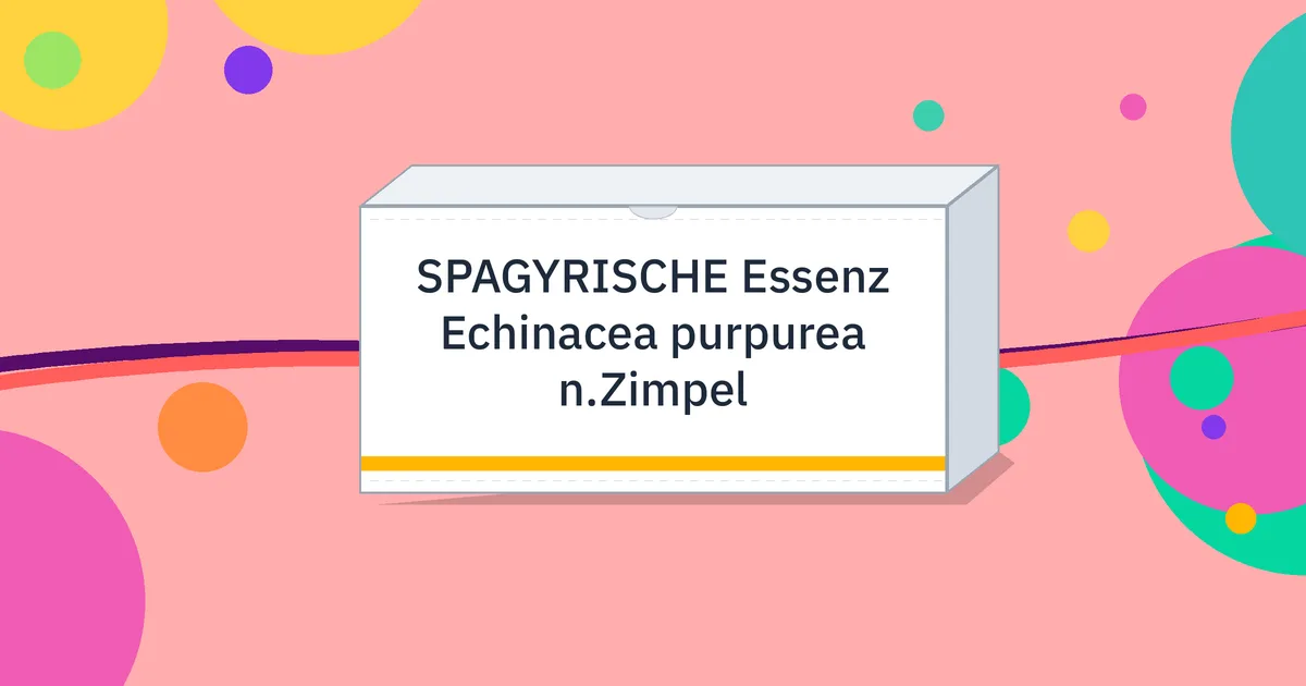Symbolbild: Packung mit der Aufschrift SPAGYRISCHE Essenz Echinacea purpurea n.Zimpel (PZN 00916377) – Verfügbarkeit und Bezug in Apotheken in Frankfurt am Main