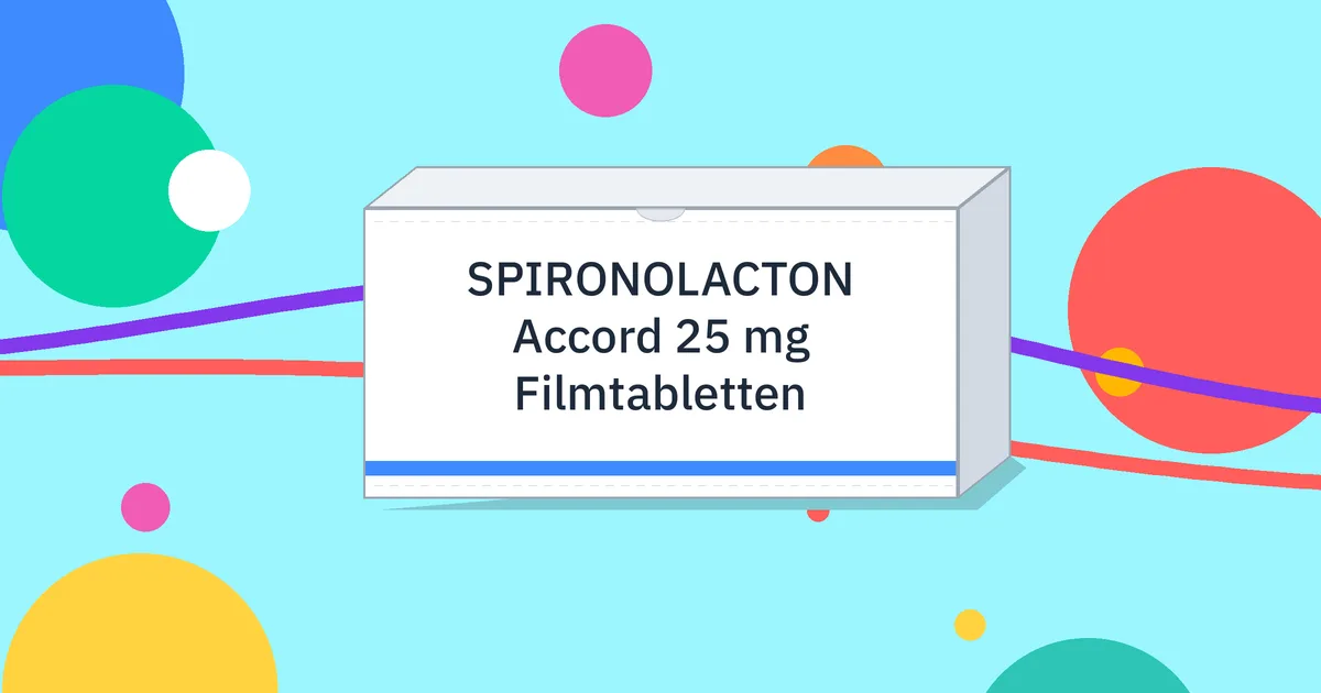Symbolbild: Packung mit der Aufschrift SPIRONOLACTON Accord 25 mg Filmtabletten (PZN 11851959) – Verfügbarkeit und Bezug in Apotheken in Frankfurt am Main
