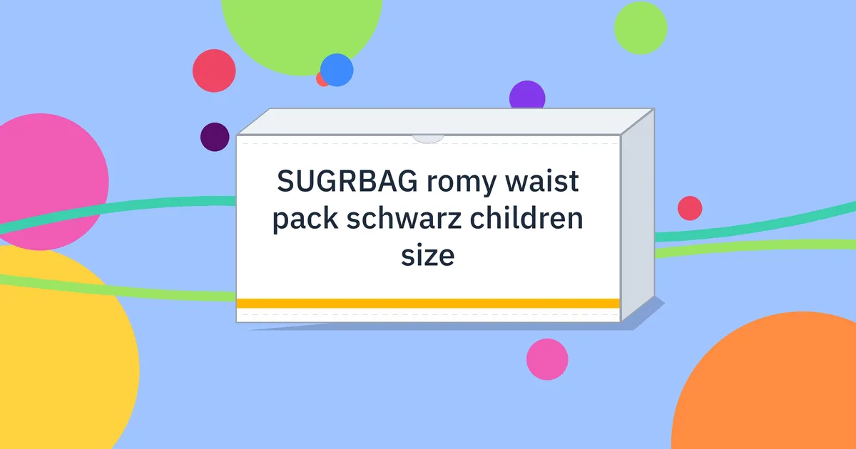 Symbolbild: Packung mit der Aufschrift SUGRBAG romy waist pack schwarz children size (PZN 16732107) – Verfügbarkeit und Bezug in Apotheken in Frankfurt am Main