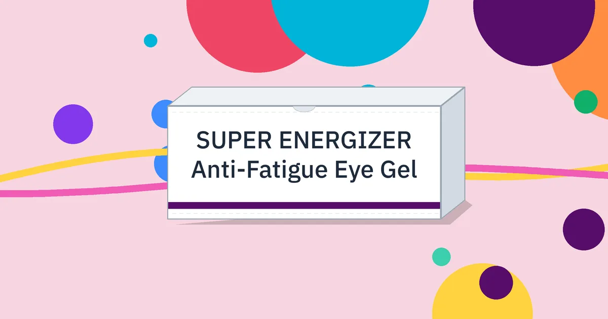 Symbolbild: Packung mit der Aufschrift SUPER ENERGIZER Anti-Fatigue Eye Gel (PZN 18896037) – Verfügbarkeit und Bezug in Apotheken in Frankfurt am Main