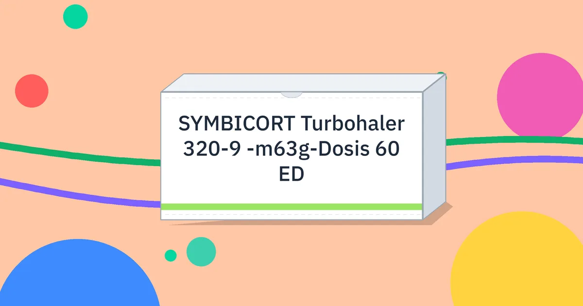 Symbolbild: Packung mit der Aufschrift SYMBICORT Turbohaler 320-9 -m63g-Dosis 60 ED (PZN 19477650) – Verfügbarkeit und Bezug in Apotheken in Frankfurt am Main