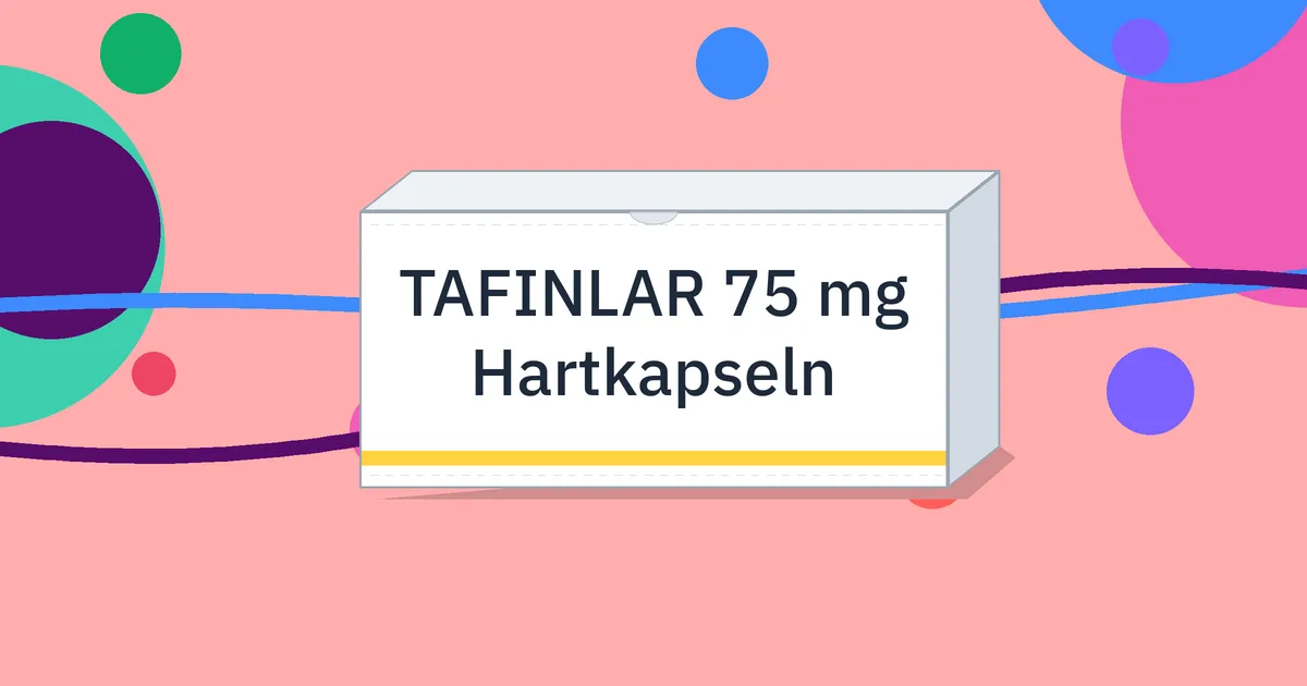Symbolbild: Packung mit der Aufschrift TAFINLAR 75 mg Hartkapseln (PZN 19373672) – Verfügbarkeit und Bezug in Apotheken in Frankfurt am Main