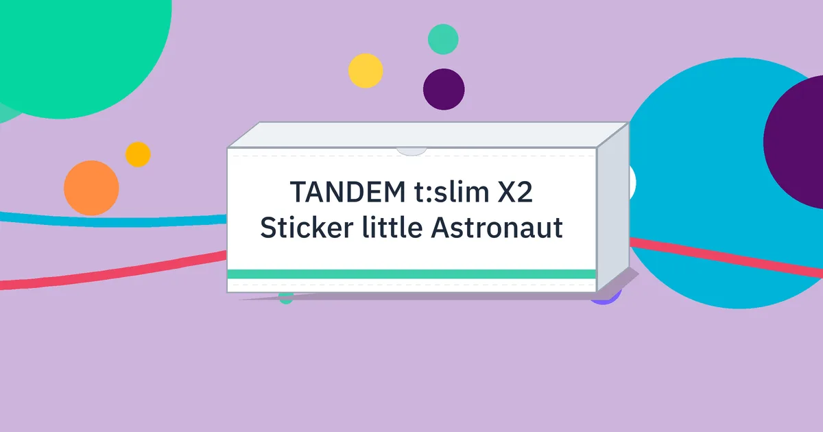 Symbolbild: Packung mit der Aufschrift TANDEM t:slim X2 Sticker little Astronaut (PZN 19862810) – Verfügbarkeit und Bezug in Apotheken in Frankfurt am Main