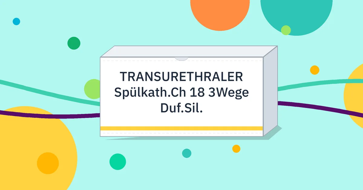 Symbolbild: Packung mit der Aufschrift TRANSURETHRALER Spülkath.Ch 18 3Wege Duf.Sil. (PZN 04506564) – Verfügbarkeit und Bezug in Apotheken in Frankfurt am Main