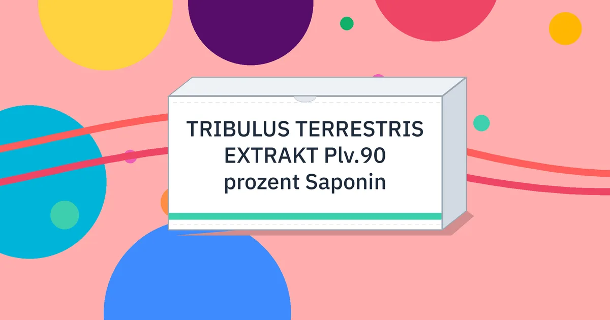Symbolbild: Packung mit der Aufschrift TRIBULUS TERRESTRIS EXTRAKT Plv.90 prozent Saponin (PZN 19307853) – Verfügbarkeit und Bezug in Apotheken in Frankfurt am Main
