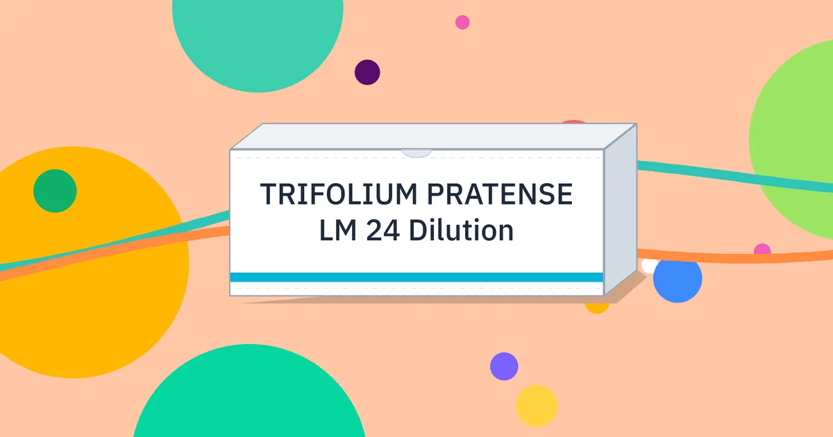 Symbolbild: Packung mit der Aufschrift TRIFOLIUM PRATENSE LM 24 Dilution (PZN 13226823) – Verfügbarkeit und Bezug in Apotheken in Frankfurt am Main