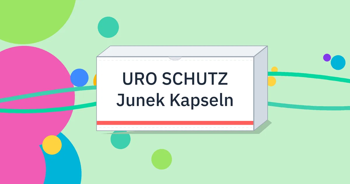 Symbolbild: Packung mit der Aufschrift URO SCHUTZ Junek Kapseln (PZN 06557117) – Verfügbarkeit und Bezug in Apotheken in Frankfurt am Main