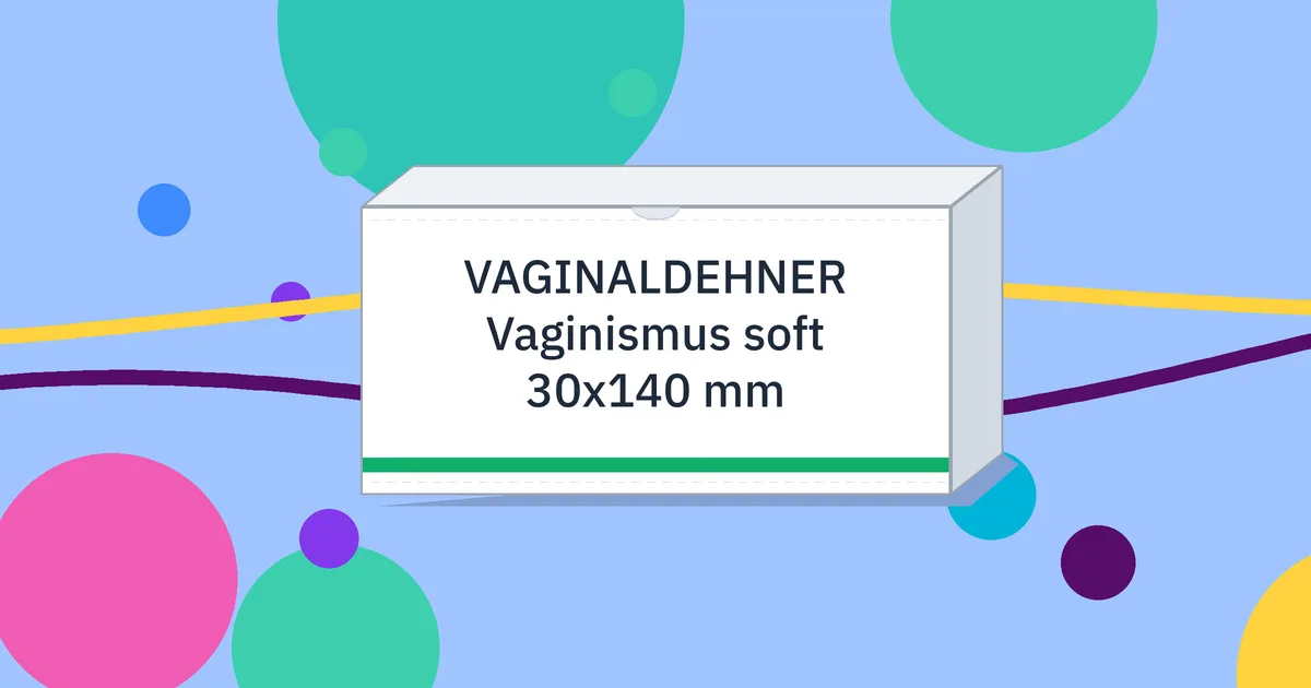 Symbolbild: Packung mit der Aufschrift VAGINALDEHNER Vaginismus soft 30x140 mm (PZN 01337807) – Verfügbarkeit und Bezug in Apotheken in Frankfurt am Main