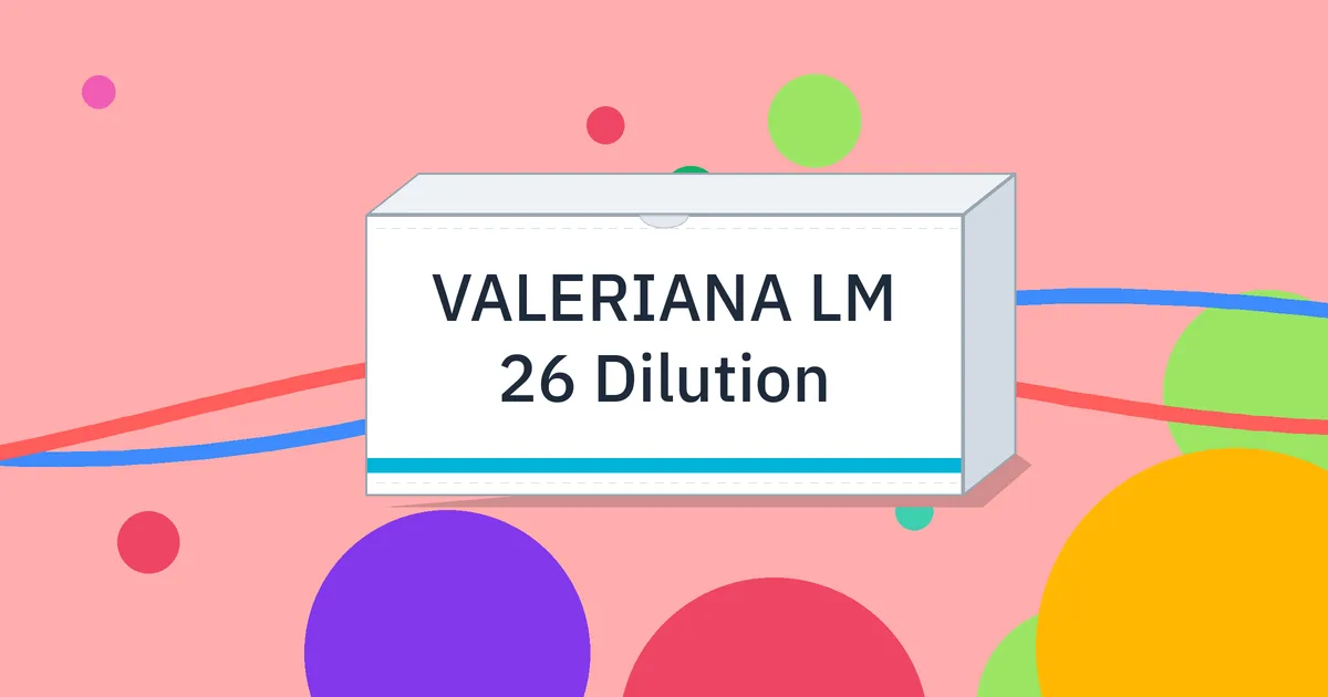 Symbolbild: Packung mit der Aufschrift VALERIANA LM 26 Dilution (PZN 13261972) – Verfügbarkeit und Bezug in Apotheken in Frankfurt am Main