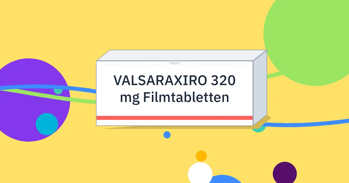 Symbolbild: Packung mit der Aufschrift VALSARAXIRO 320 mg Filmtabletten (PZN 16793304) – Verfügbarkeit und Bezug in Apotheken in Frankfurt am Main
