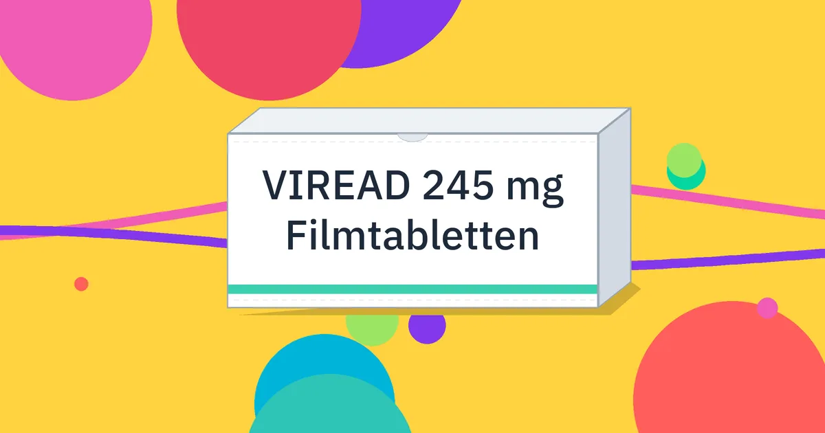 Symbolbild: Packung mit der Aufschrift VIREAD 245 mg Filmtabletten (PZN 02089470) – Verfügbarkeit und Bezug in Apotheken in Frankfurt am Main
