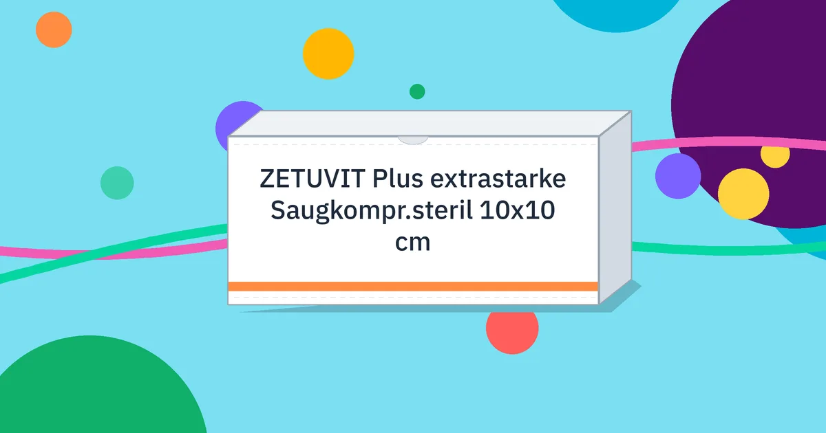 Symbolbild: Packung mit der Aufschrift ZETUVIT Plus extrastarke Saugkompr.steril 10x10 cm (PZN 18797453) – Verfügbarkeit und Bezug in Apotheken in Frankfurt am Main