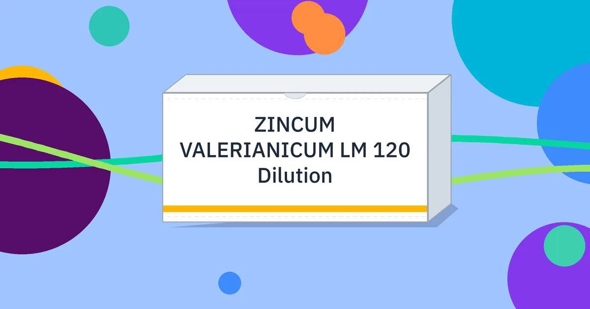 Symbolbild: Packung mit der Aufschrift ZINCUM VALERIANICUM LM 120 Dilution (PZN 13301476) – Verfügbarkeit und Bezug in Apotheken in Frankfurt am Main