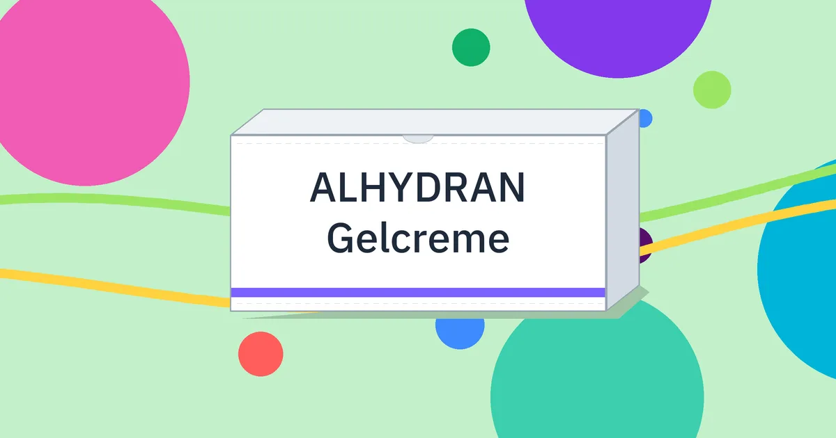 Symbolbild: Packung mit der Aufschrift ALHYDRAN Gelcreme (PZN 09177177) – Verfügbarkeit und Bezug in Apotheken in Frankfurt am Main