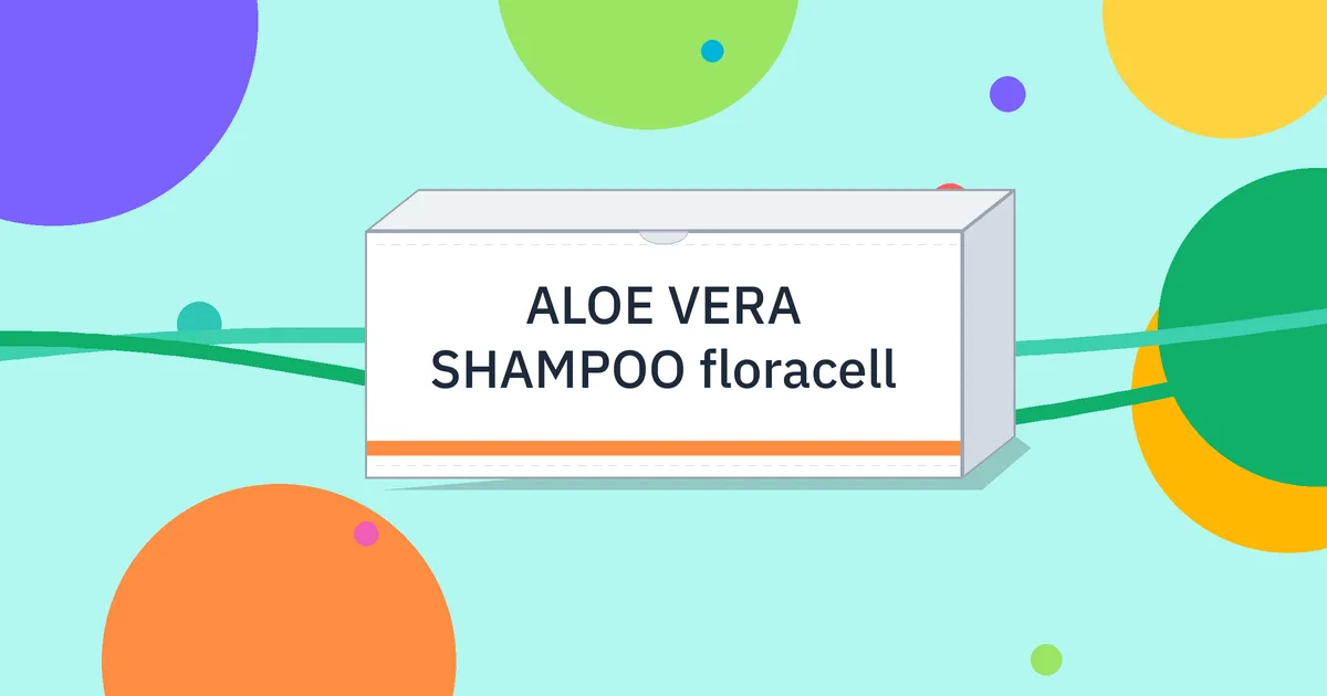 Symbolbild: Packung mit der Aufschrift ALOE VERA SHAMPOO floracell (PZN 04677248) – Verfügbarkeit und Bezug in Apotheken in Frankfurt am Main