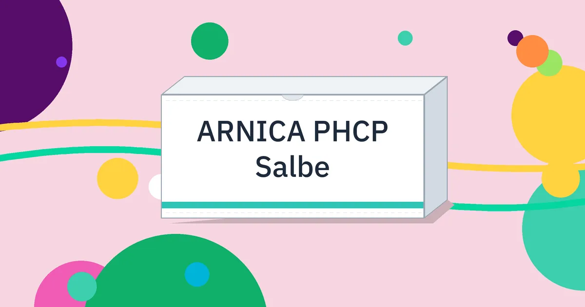 Symbolbild: Packung mit der Aufschrift ARNICA PHCP Salbe (PZN 13703861) – Verfügbarkeit und Bezug in Apotheken in Frankfurt am Main