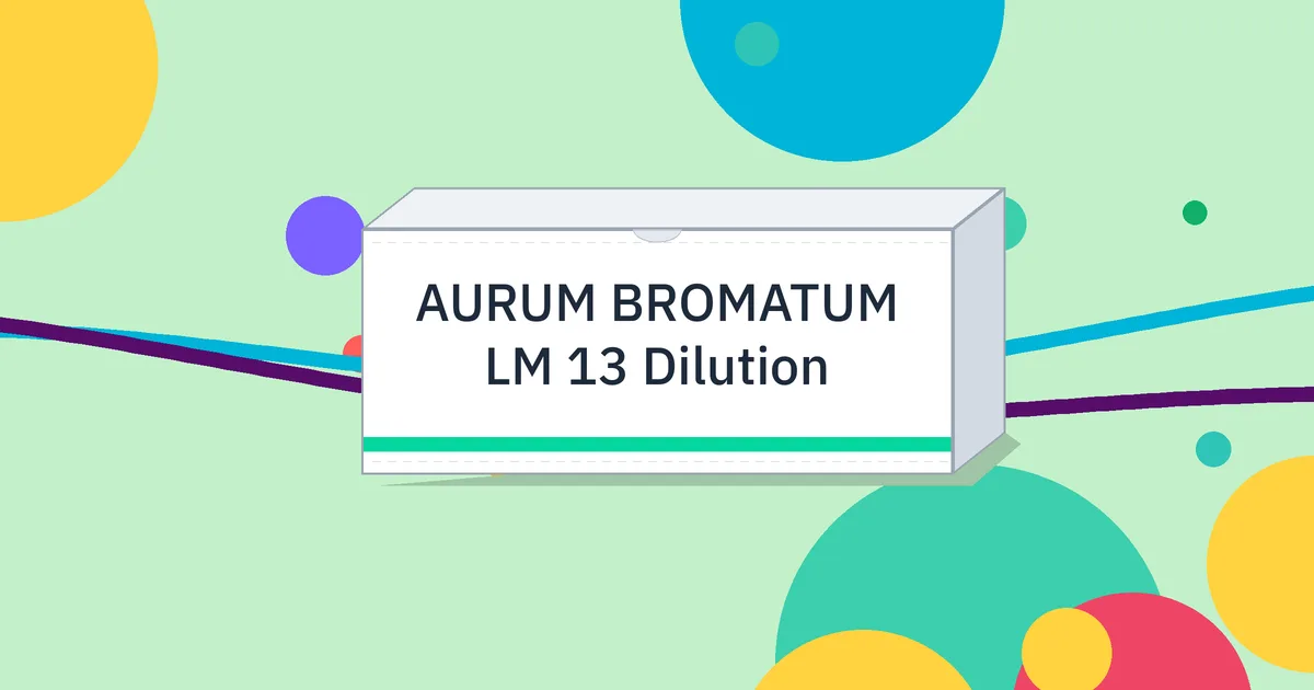 Symbolbild: Packung mit der Aufschrift AURUM BROMATUM LM 13 Dilution (PZN 12783792) – Verfügbarkeit und Bezug in Apotheken in Frankfurt am Main