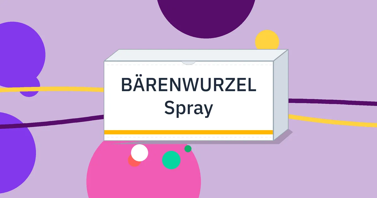 Symbolbild: Packung mit der Aufschrift BÄRENWURZEL Spray (PZN 11873493) – Verfügbarkeit und Bezug in Apotheken in Frankfurt am Main