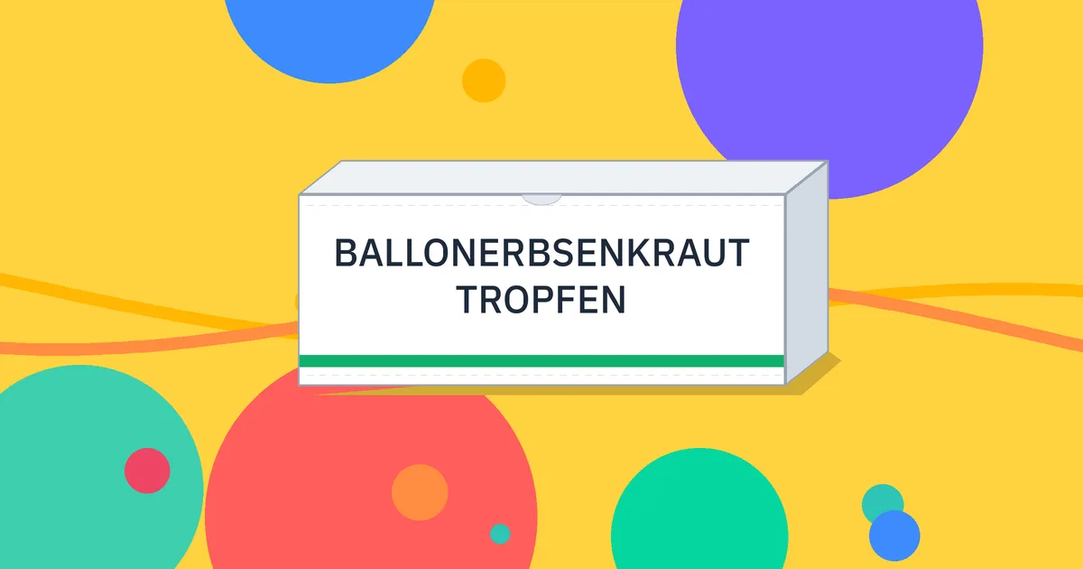 Symbolbild: Packung mit der Aufschrift BALLONERBSENKRAUT TROPFEN (PZN 15230846) – Verfügbarkeit und Bezug in Apotheken in Frankfurt am Main