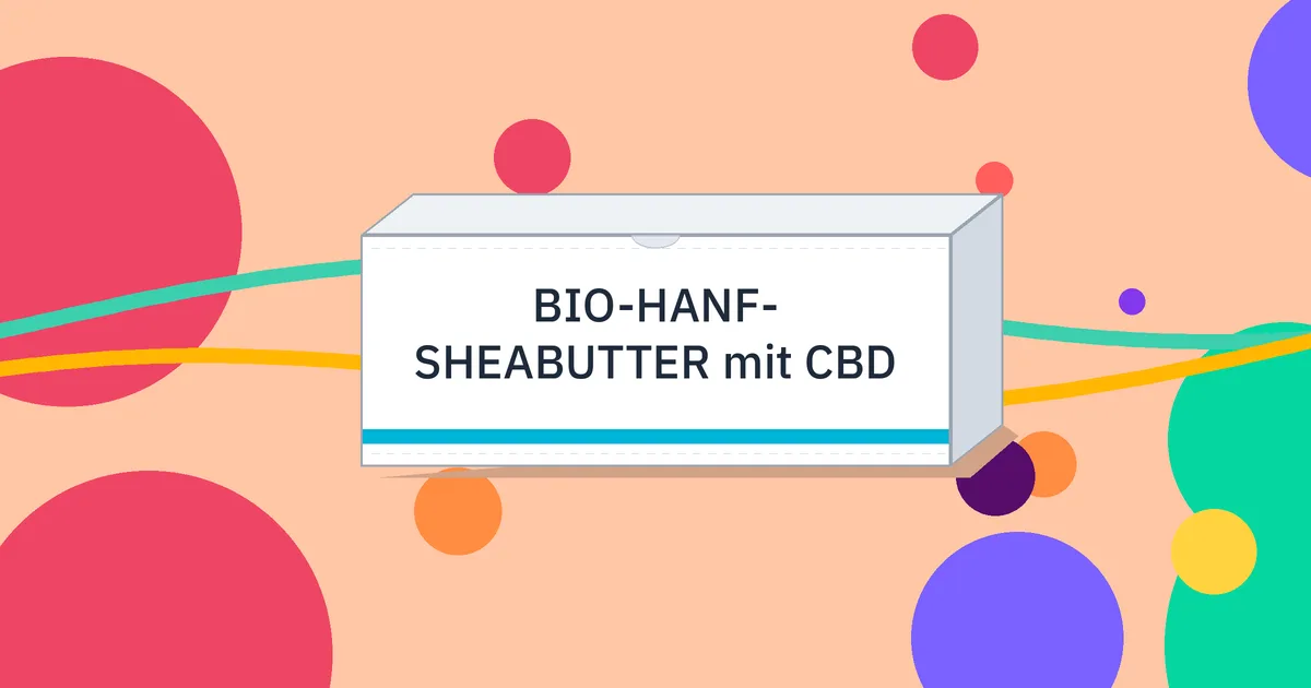 Symbolbild: Packung mit der Aufschrift BIO-HANF-SHEABUTTER mit CBD (PZN 18467187) – Verfügbarkeit und Bezug in Apotheken in Frankfurt am Main